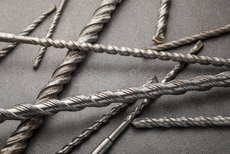 Drill Bits for Drilling Concrete Masonry or Stone Stock Image - Image ...