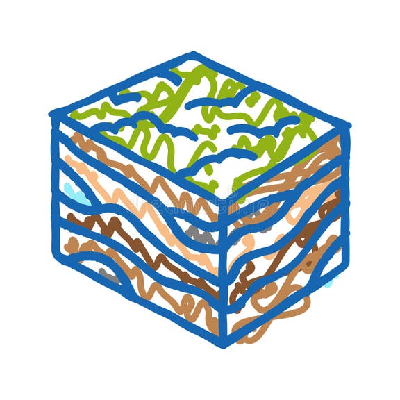 Drill Core Samples Icon Doodle Illustration Stock Vector - Illustration ...