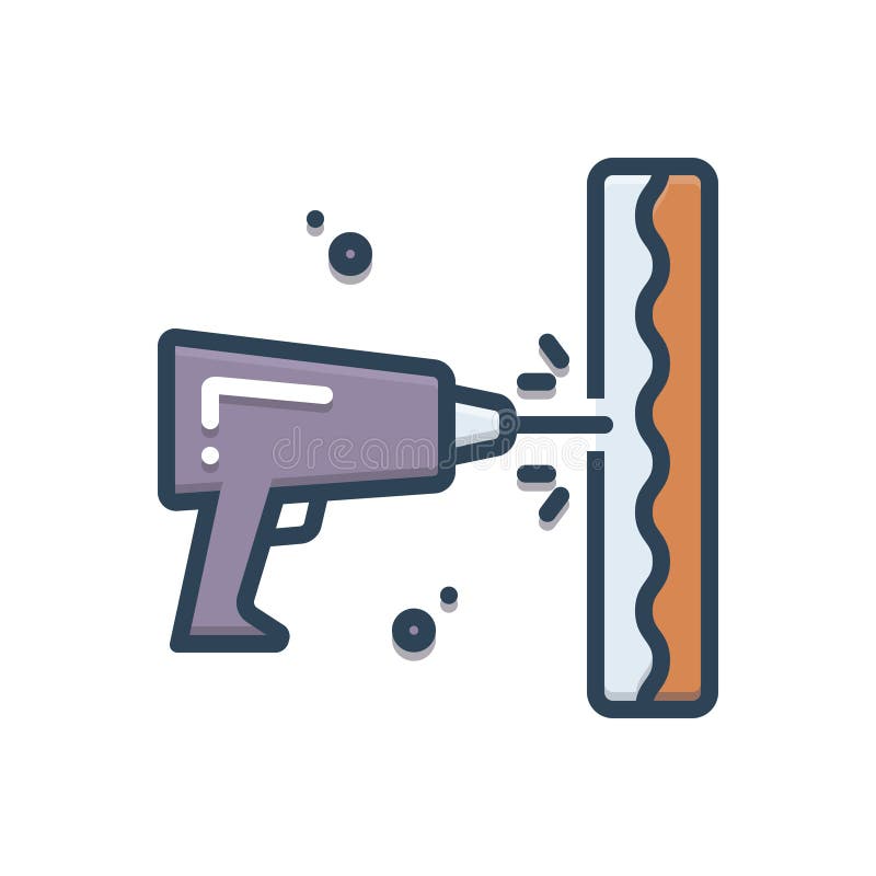 Color Illustration Icon for Drill Down, Machine and Down Stock ...