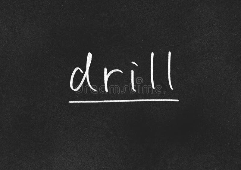 Drill stock image. Image of abstract, conceptual, blackboard - 196810145