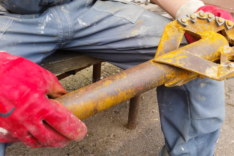 Drill Head for Water Well Drilling. Drilling Stock Photo - Image of ...