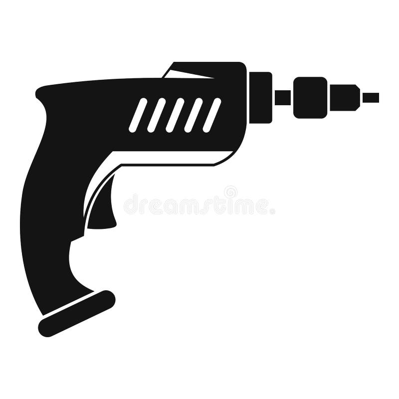Drill icon simple stock vector. Illustration of instrument - 91905192