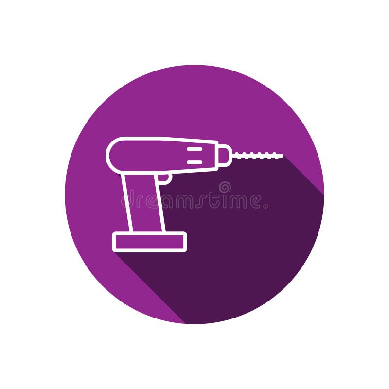 Drill icon vector stock vector. Illustration of power - 285321921