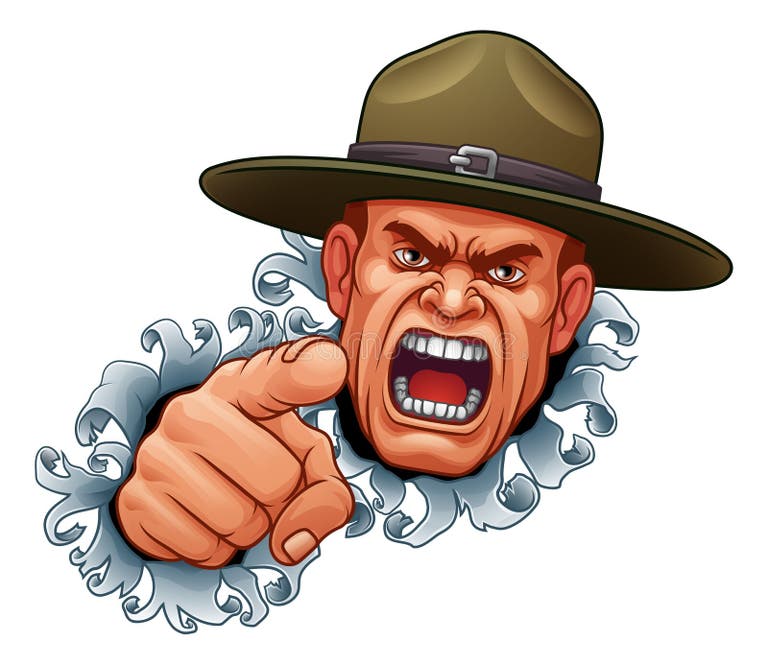 Drill Instructor Stock Illustrations – 320 Drill Instructor Stock ...
