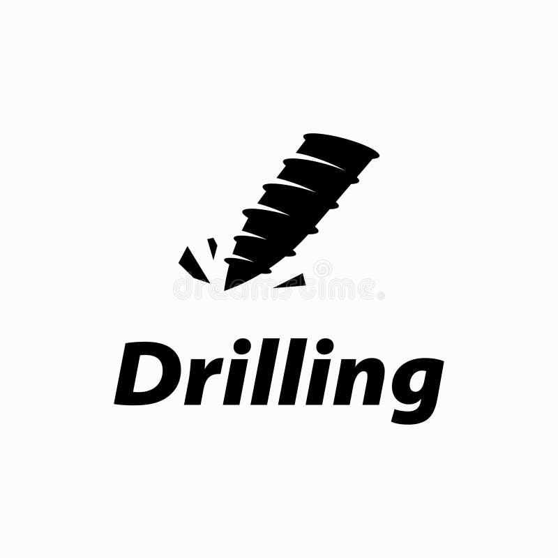 Drill Logo Sign Vector Template Stock Vector - Illustration of tool ...