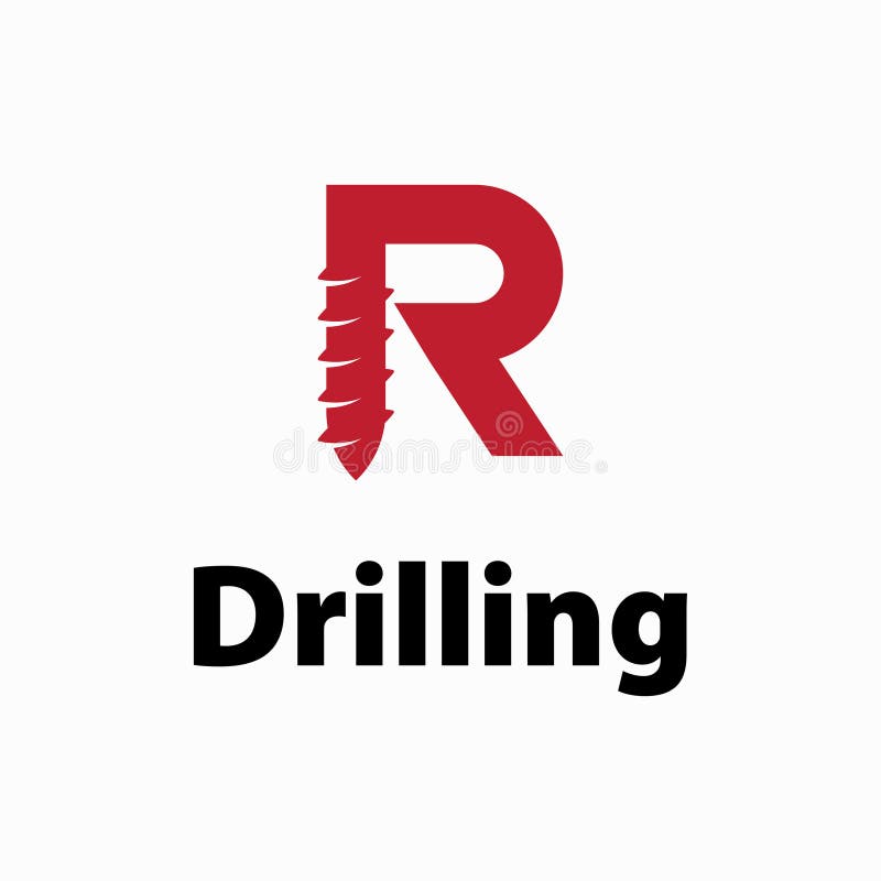 Drill Logo Sign Vector Template Stock Vector - Illustration of concept ...
