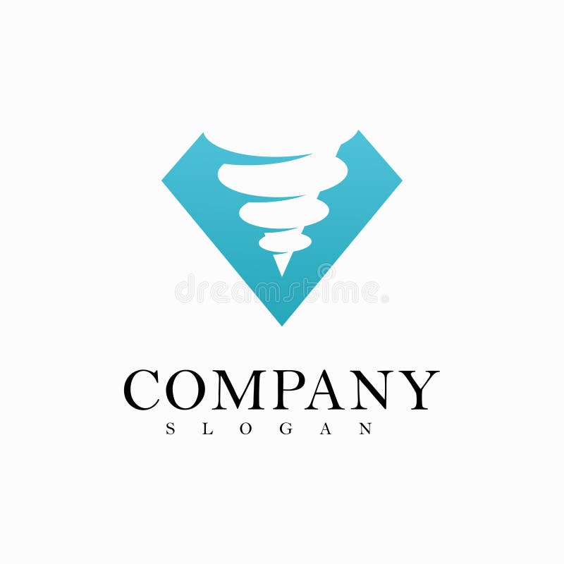 Drill Logo Sign Vector Template Stock Vector - Illustration of ...