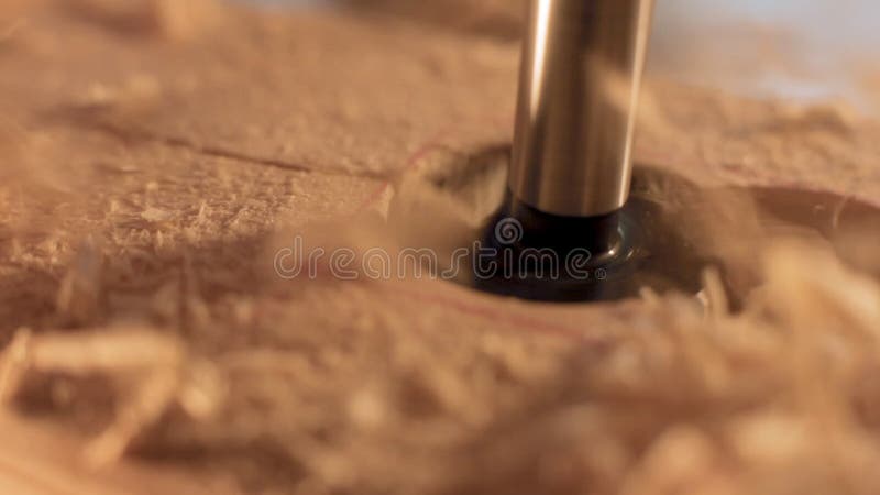 Drill Machine Drilling Wood Stock Video - Video of machine, instrument ...