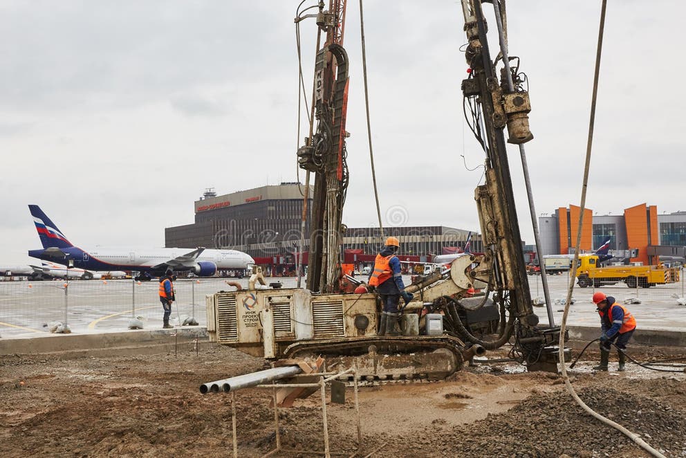 Drill Machines Works on Runaway Editorial Image - Image of drill ...