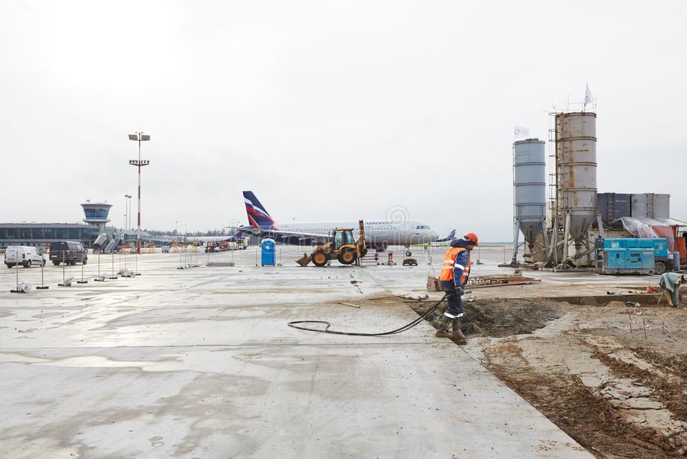 Drill Machines Works on Runaway Editorial Image - Image of machine ...