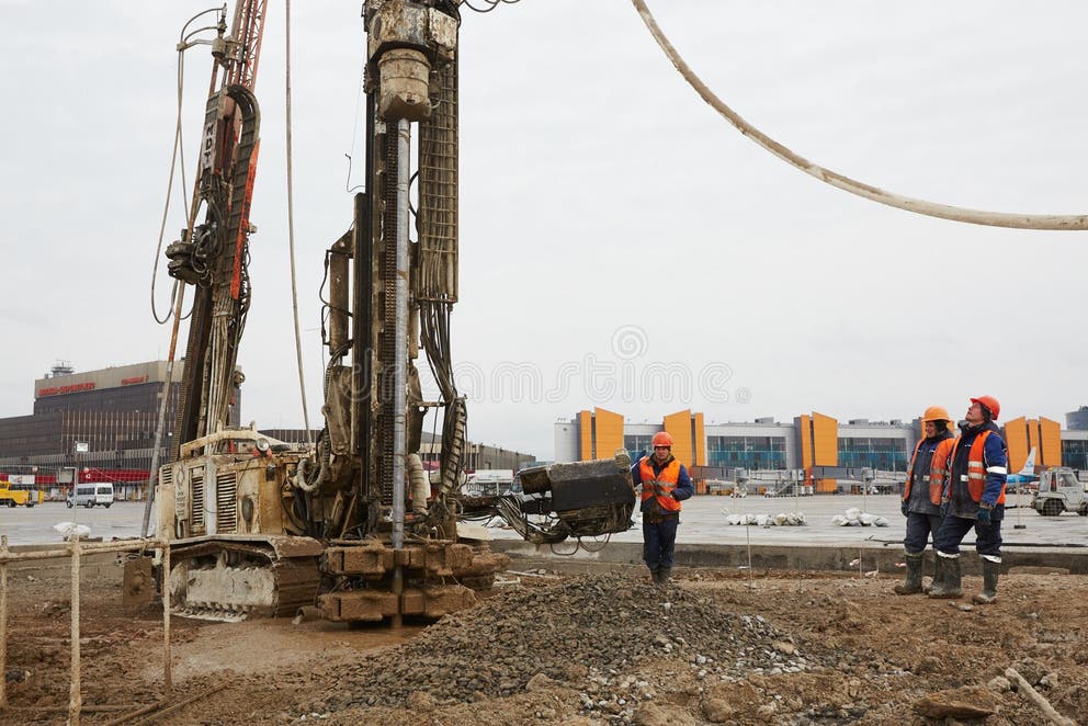 Drill Machines Works on Runaway Editorial Photography - Image of grey ...