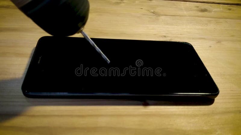 Drill mobile phone stock video. Video of device, drill - 155008417