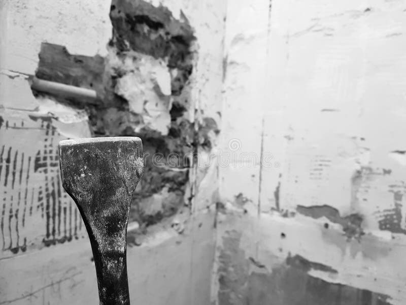 Drill from the Perforator, Chisel and Gates in the Brick Wall and ...