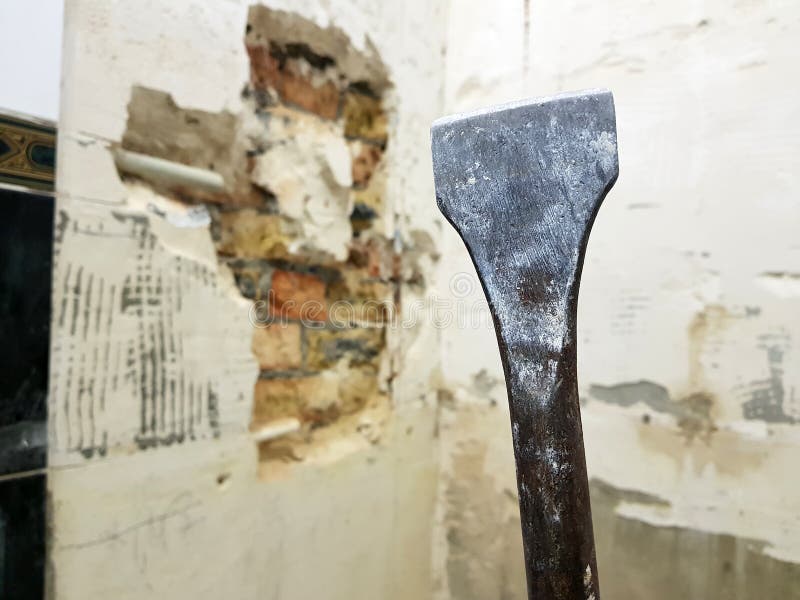 Drill from the Perforator, Chisel and Gates in the Brick Wall and ...