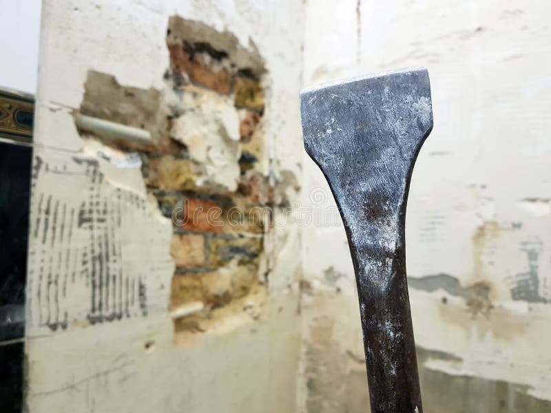 Drill from the Perforator, Chisel and Gates in the Brick Wall and ...