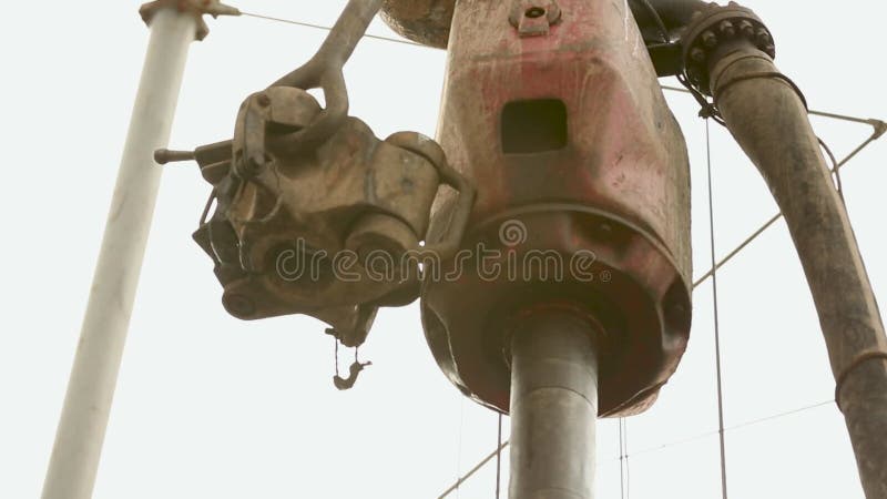 Drill Pipe and Rig Tong on the Rig Floor while Making Up for Drilling ...