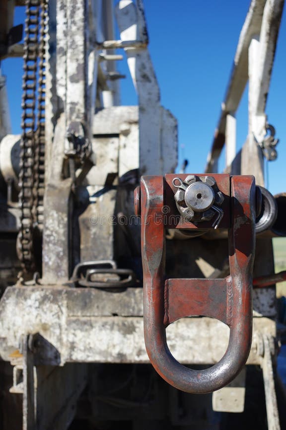 Drill Pipe Swivel Attached To Drill Pipe. Stock Image - Image of drill ...