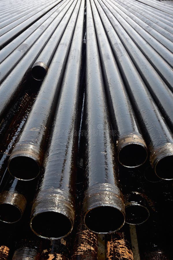 Drill Pipe stock image. Image of silver, drill, three - 5898863