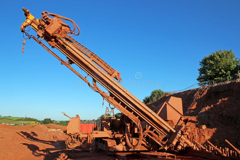 Mobile drilling rig stock image. Image of roller, industrial - 98911525