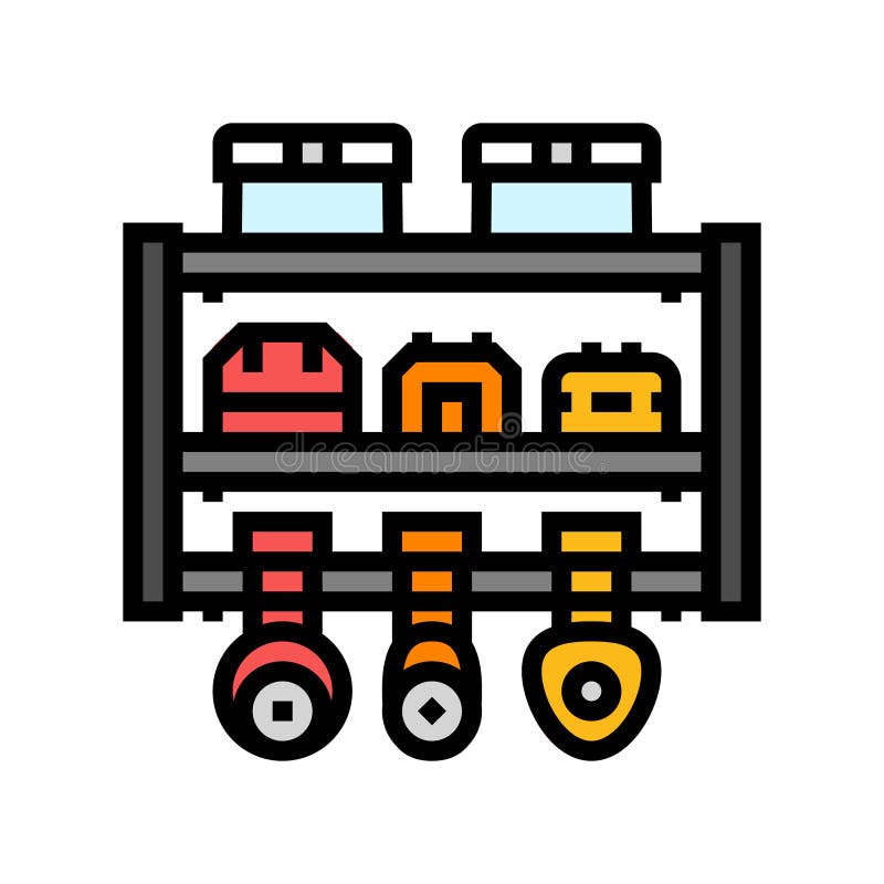 Drill Shelf Garage Tool Color Icon Vector Illustration Stock Vector ...