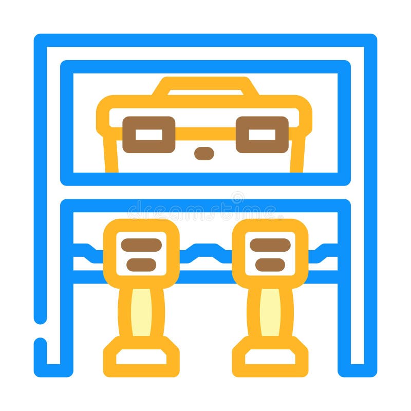 Drill Shelf Garage Tool Color Icon Vector Illustration Stock Vector ...