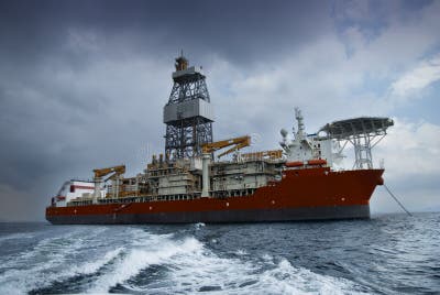 Drill Ship stock image. Image of roughneck, energy, drilling - 27567839