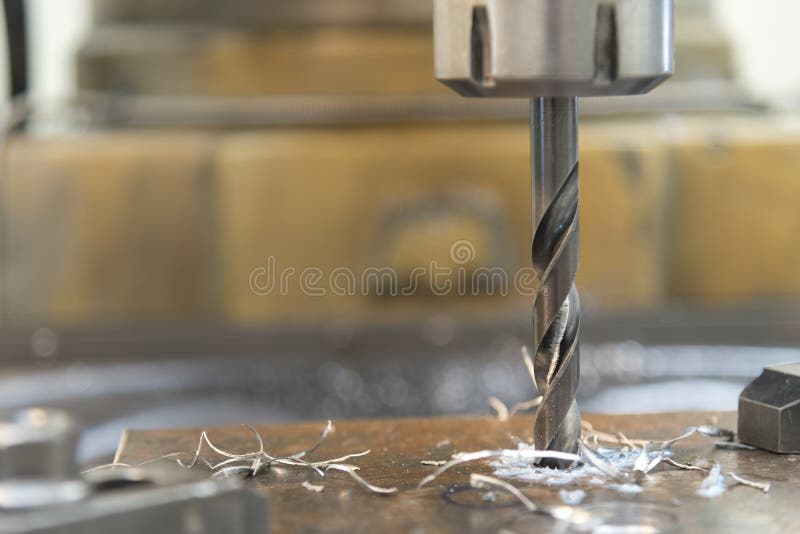 The Drill Tool Make the Hole Stock Photo - Image of industry, molds ...