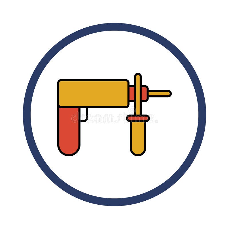 Drill, Tools, Work, Wall Drill, Electric Hand Drill Icon Stock Vector ...
