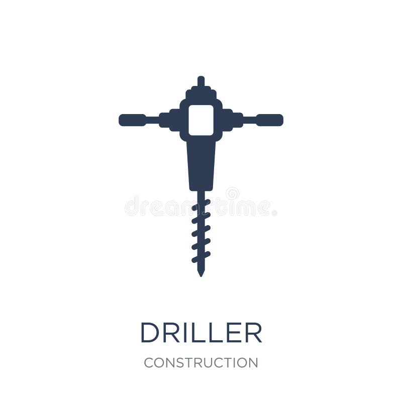 Drilling Symbol. Black Drill Bit with Hole in a Surface Icon. Stock ...