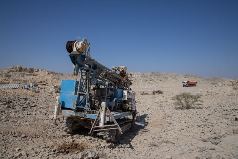 Drilling Working in the Quarry Area Editorial Photography - Image of ...