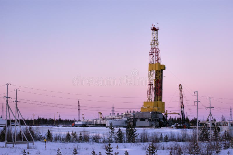 Prairie oil drilling rig stock photo. Image of drilling - 11217046