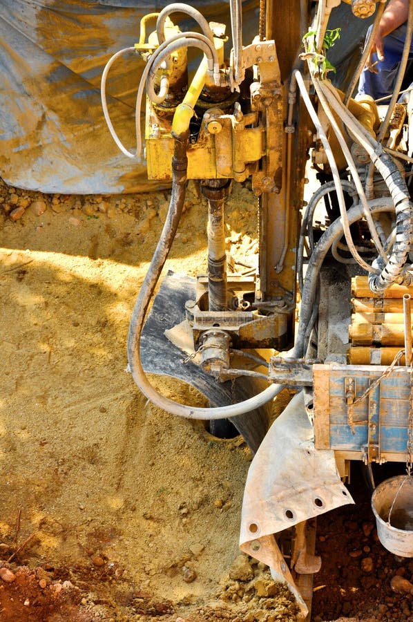 Construction Drilling Machine, Isolated Stock Photo - Image of ...