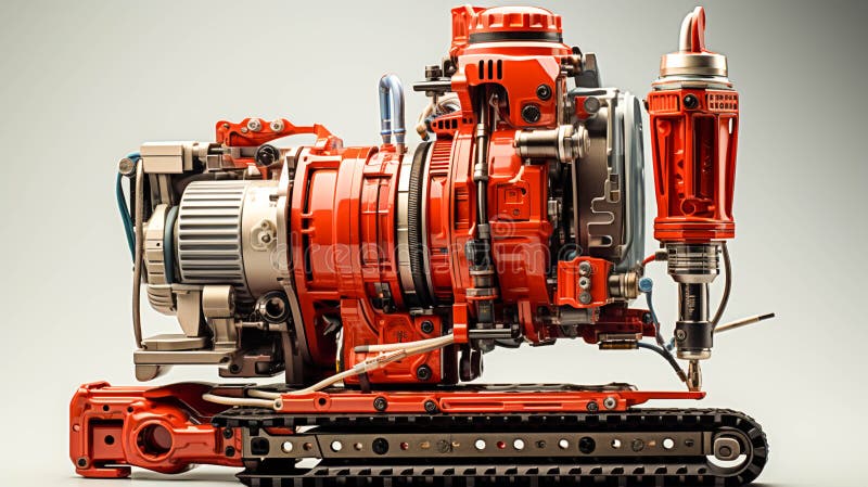 Drilling Equipment Completion Tool Full View on White Background Stock ...