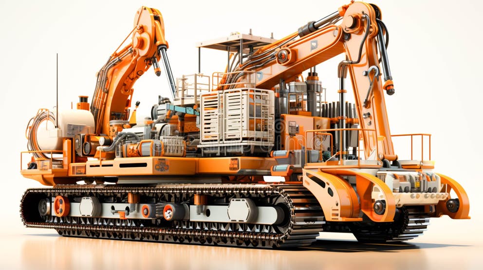 Drilling Equipment Oil Tool Full View on White Background Stock Image ...