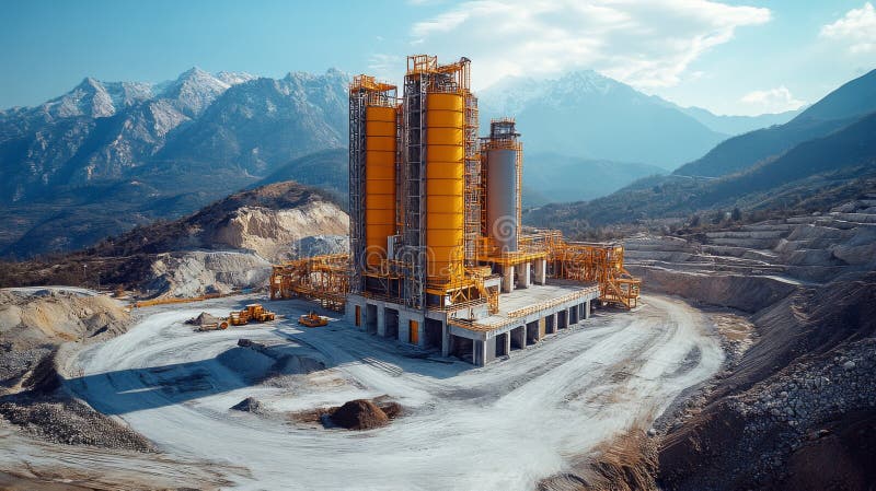 Drilling and Excavating at a Mineral Processing Site in Mountainous ...