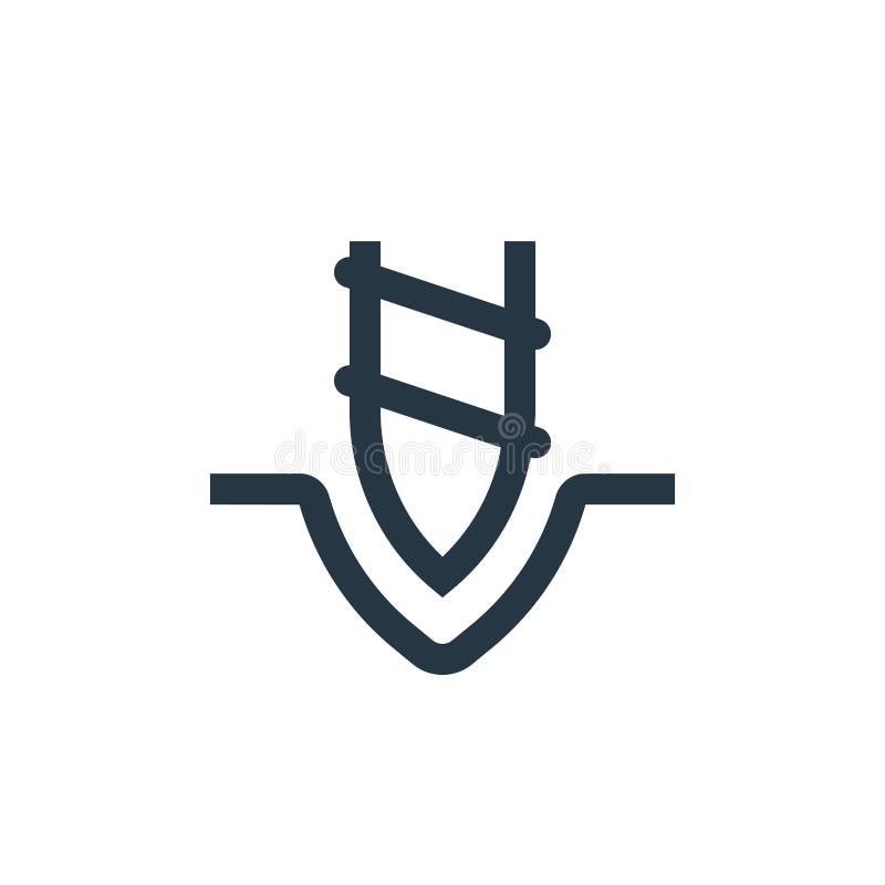 Drilling Icon Vector from Industry Concept. Thin Line Illustration of ...