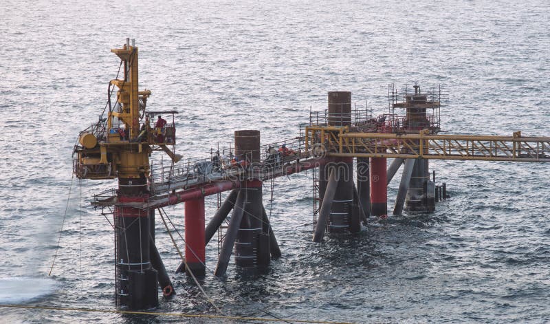 Drilling Jacket Leg Offshore Stock Image - Image of energy, dutch: 98435793