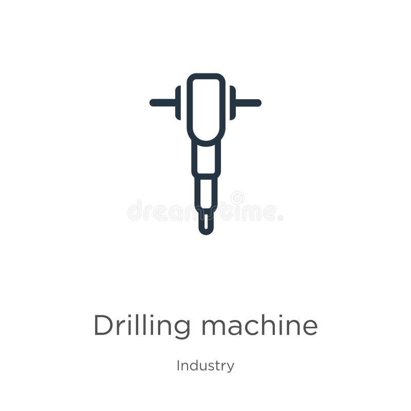 Drilling Icon Vector. Trendy Flat Drilling Icon from Industry ...