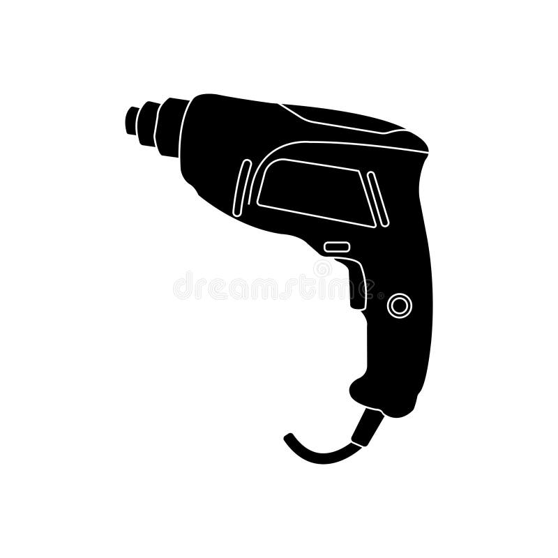 Drilling Machine Icon Design Stock Vector - Illustration of equipment ...