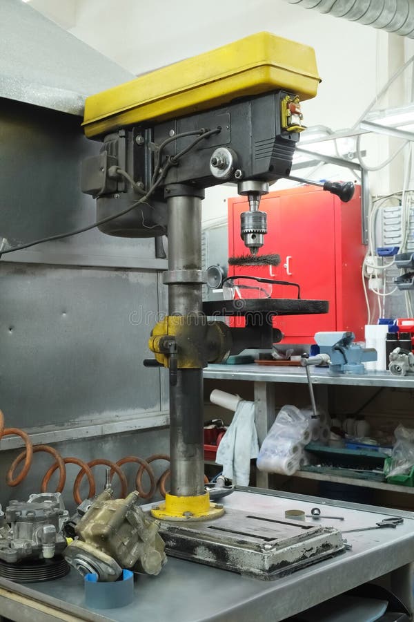 Drilling machine stock photo. Image of machineshop, steel - 39054998