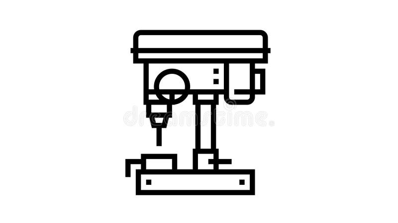Drilling Machine Icon Animation Stock Video - Video of logo, object ...