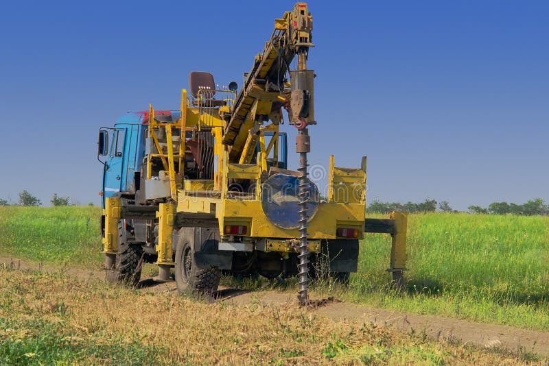 The Drilling Machine Produces Engineering And Geological Surveys For ...