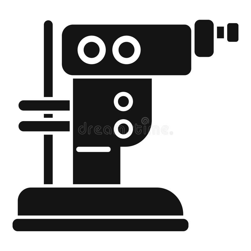 Drilling Machine Standing on Support Platform Icon Glyph Style Stock ...