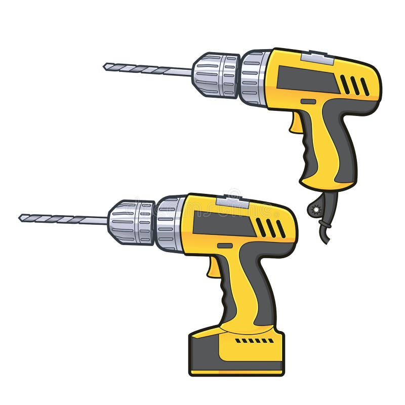 Drilling machine stock vector. Illustration of construction - 74369472