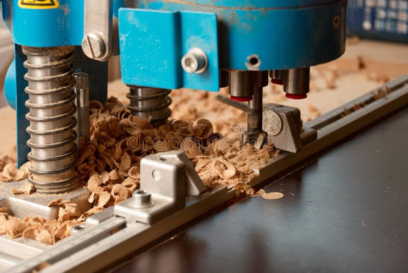 Drilling machine for wood stock photo. Image of manufacturing - 79211050