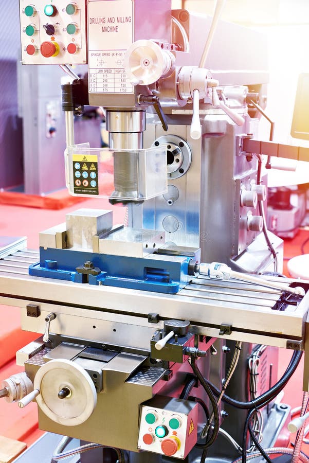 Drilling and Milling Machine Tool Stock Image - Image of factory ...