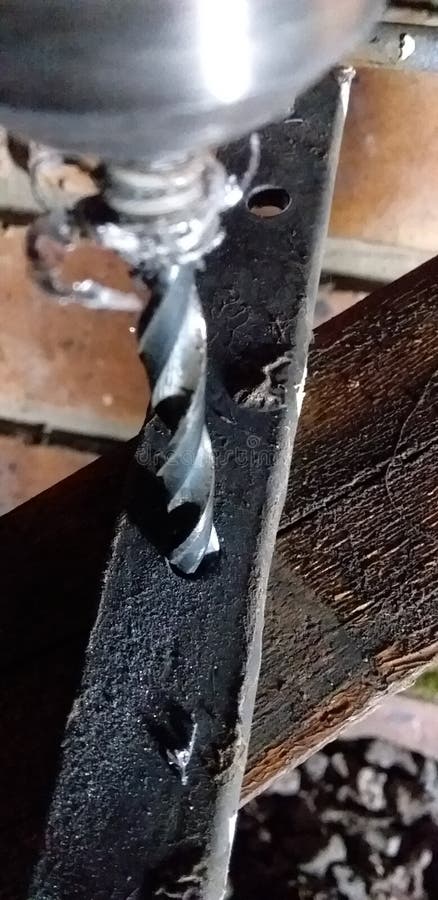 Drilling out rivets stock photo. Image of wheel, weapon - 214949070