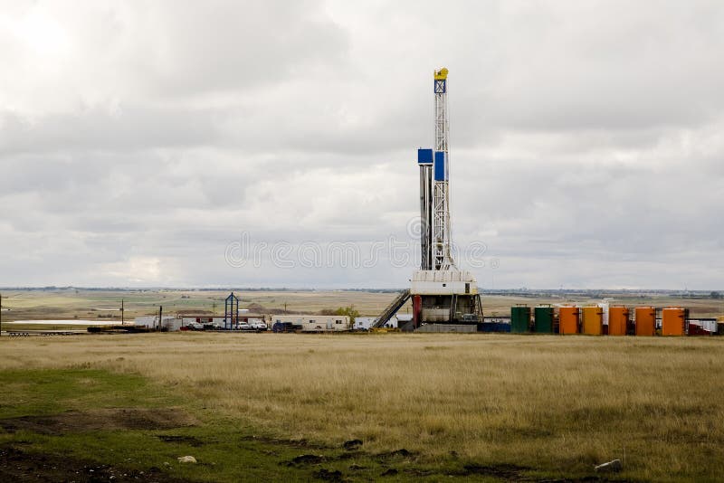 Prairie oil drilling rig stock image. Image of energy - 11217037