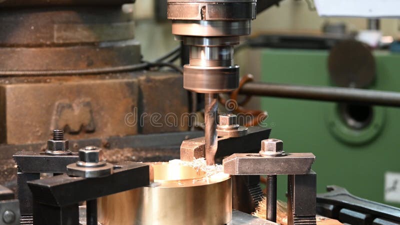 The NC Milling Machine Setup Angle Chamfer Cutting Metal Plate Part by ...