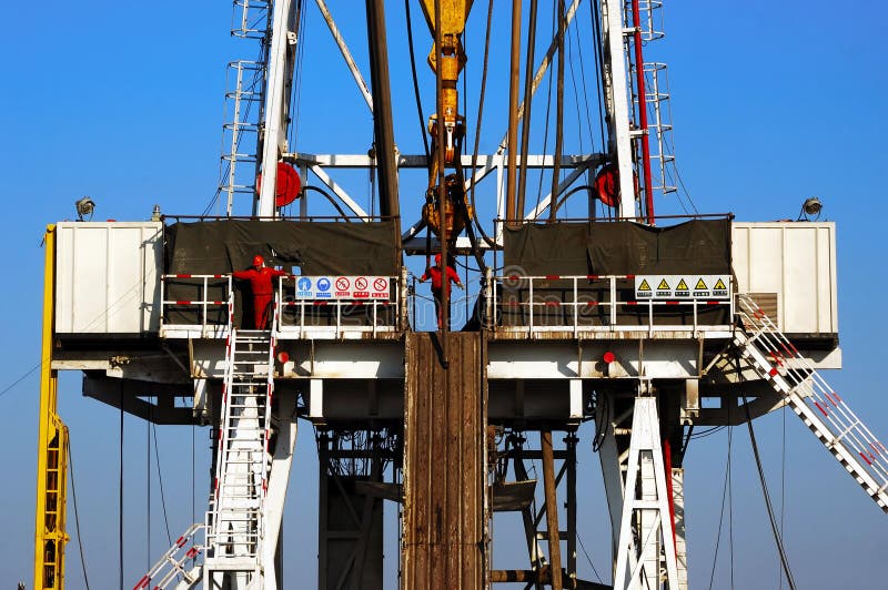 Land drilling rig stock image. Image of drilling, working - 11666693